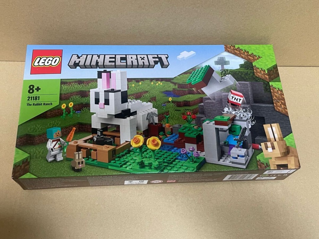 LEGO Minecraft Rabbit Farm 21181 Toys Video Games Figures Minecraft ...
