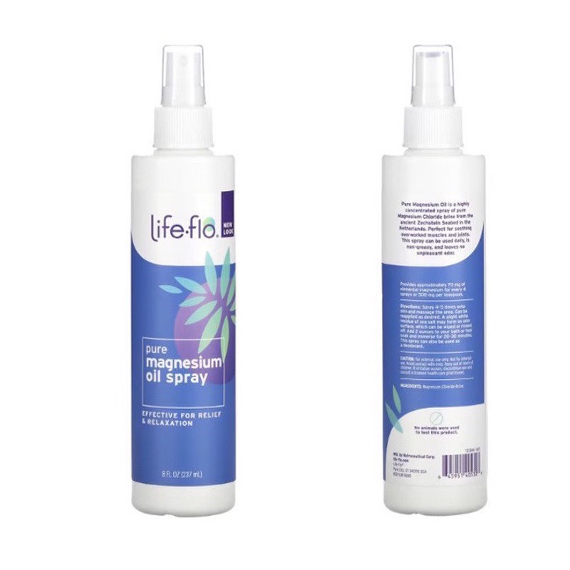 Life-Flo Magnesium Oil Spray Relief & Relaxation (237ml), Beauty ...