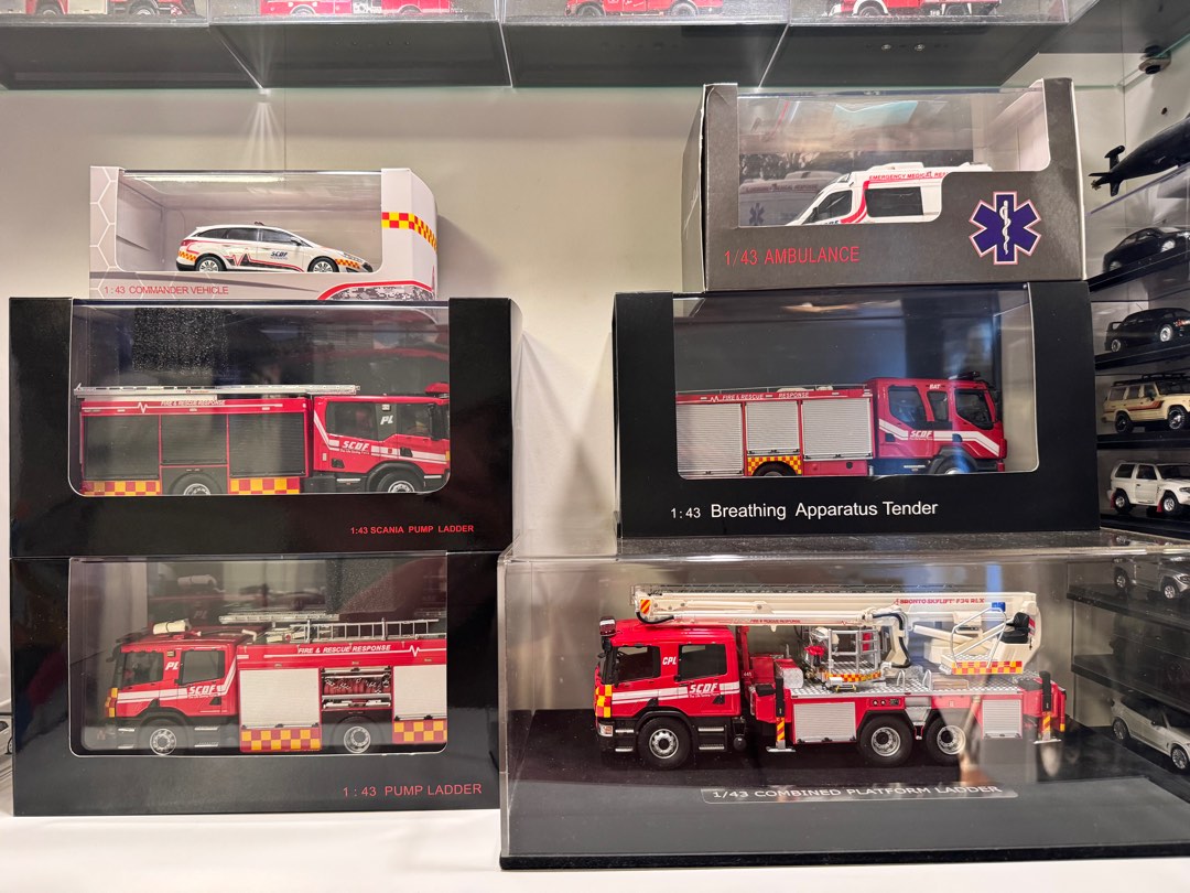 Masterpiece Collectibles SCDF Vehicles Ambulance, CPL, BAT, PL, Command ...
