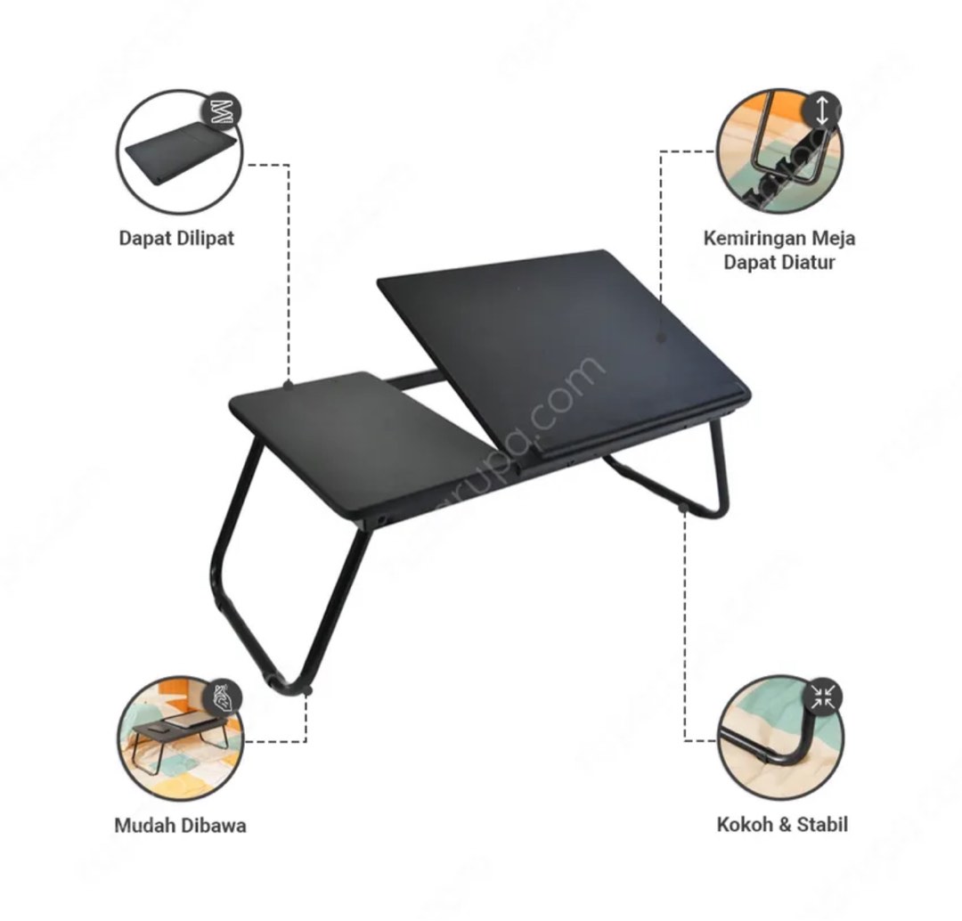 Meja Laptop Lipat Informa, Perabotan Rumah di Carousell