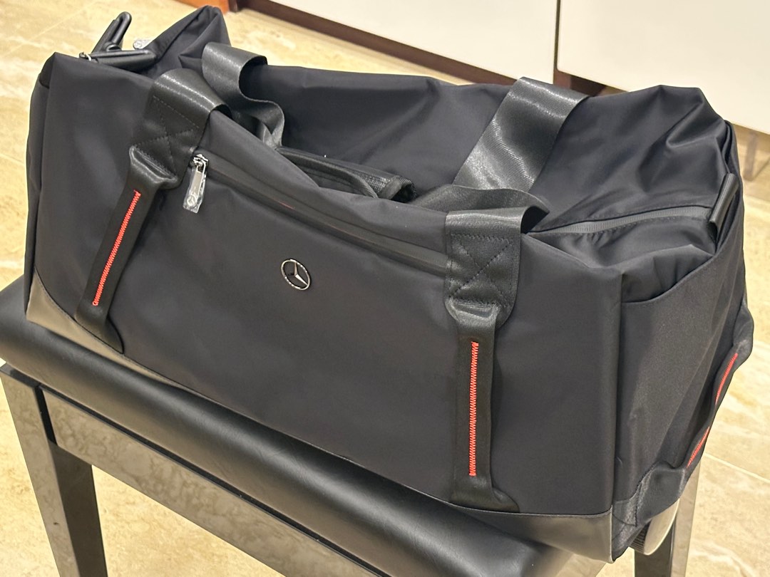 mercedes benz sport bag with with shoe compartment, Men's Fashion, Bags ...