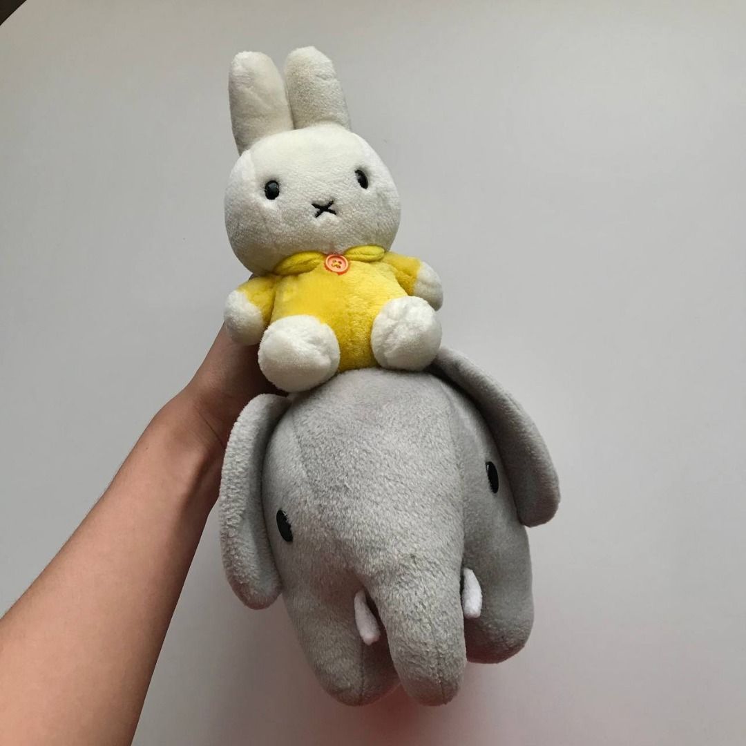 miffy plush with elephant terry, Hobbies & Toys, Toys & Games on Carousell