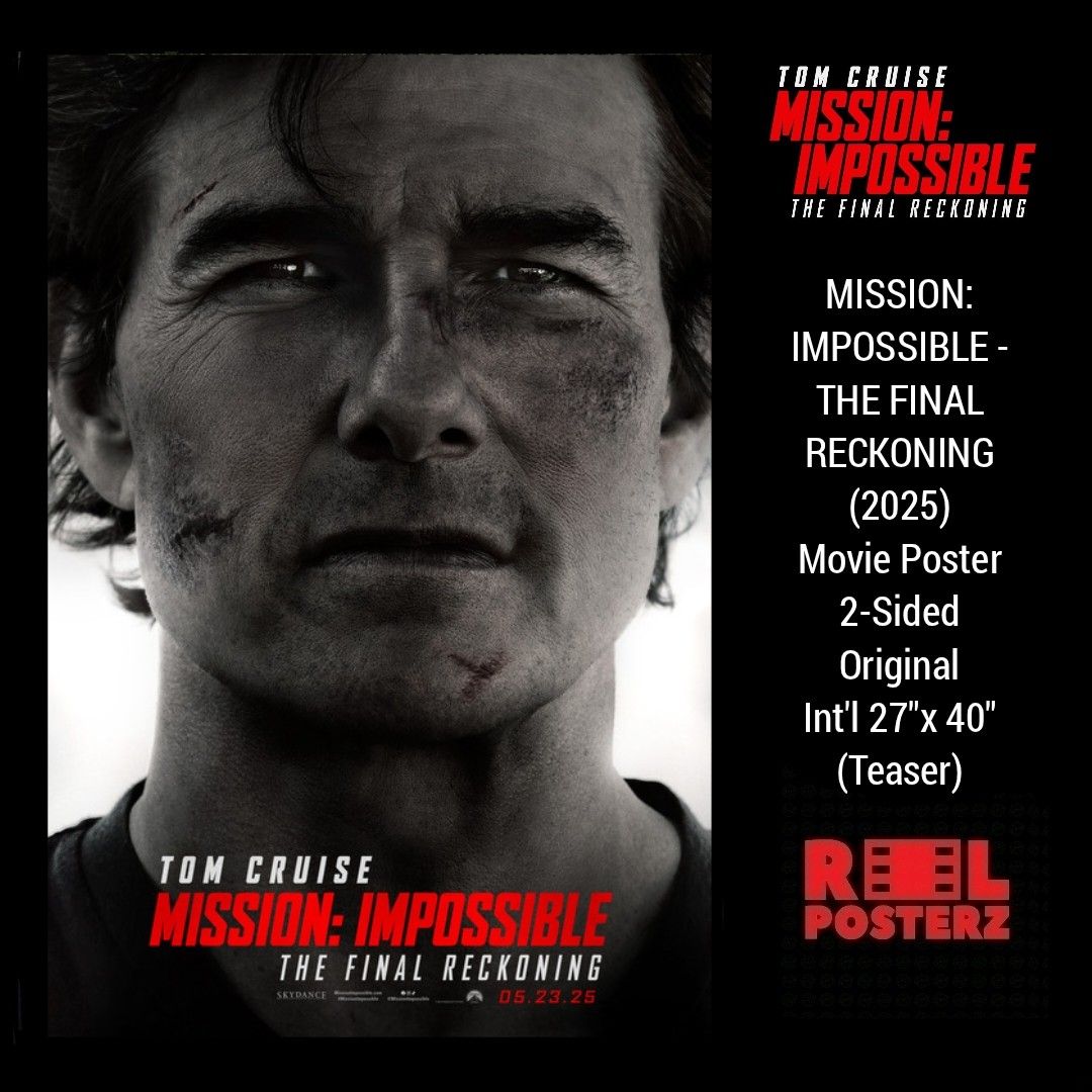 MISSION: IMPOSSIBLE - THE FINAL RECKONING (2025) Movie Poster 2-Sided ...