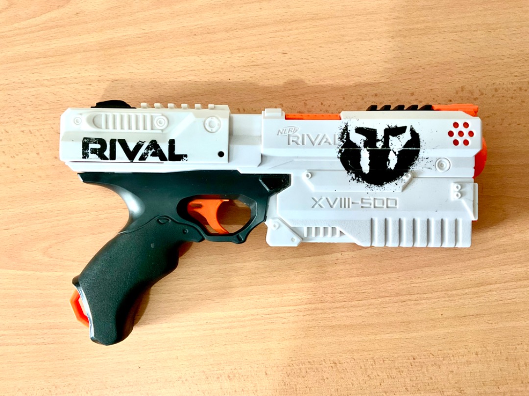 Nerf gun Rival Kronos white, Hobbies & Toys, Toys & Games on Carousell