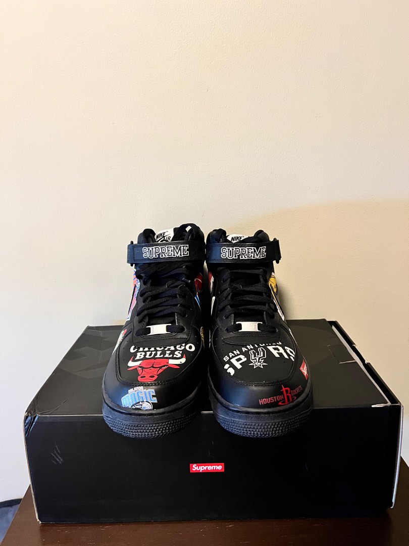 Nike x Supreme x NBA Air Force 1 Mid 07, Men's Fashion, Footwear ...