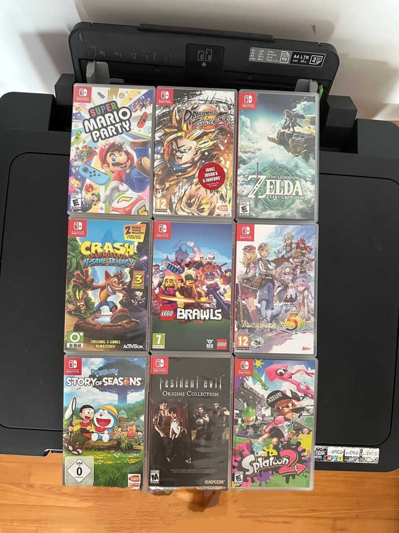 Nintendo Switch game Super Mario party / Dragonball fighter z / Zelda ...