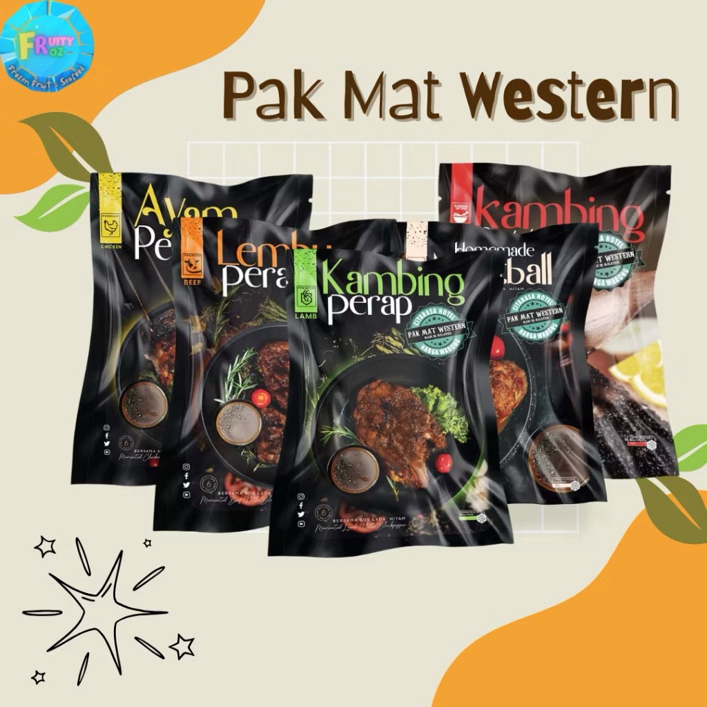 Pak Mat Western/Kambing Perap/Daging Perap/Meatball, Food & Drinks ...