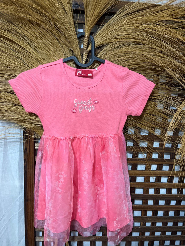 PDI Pink Dress for 2-3years old, Babies & Kids, Babies & Kids Fashion ...