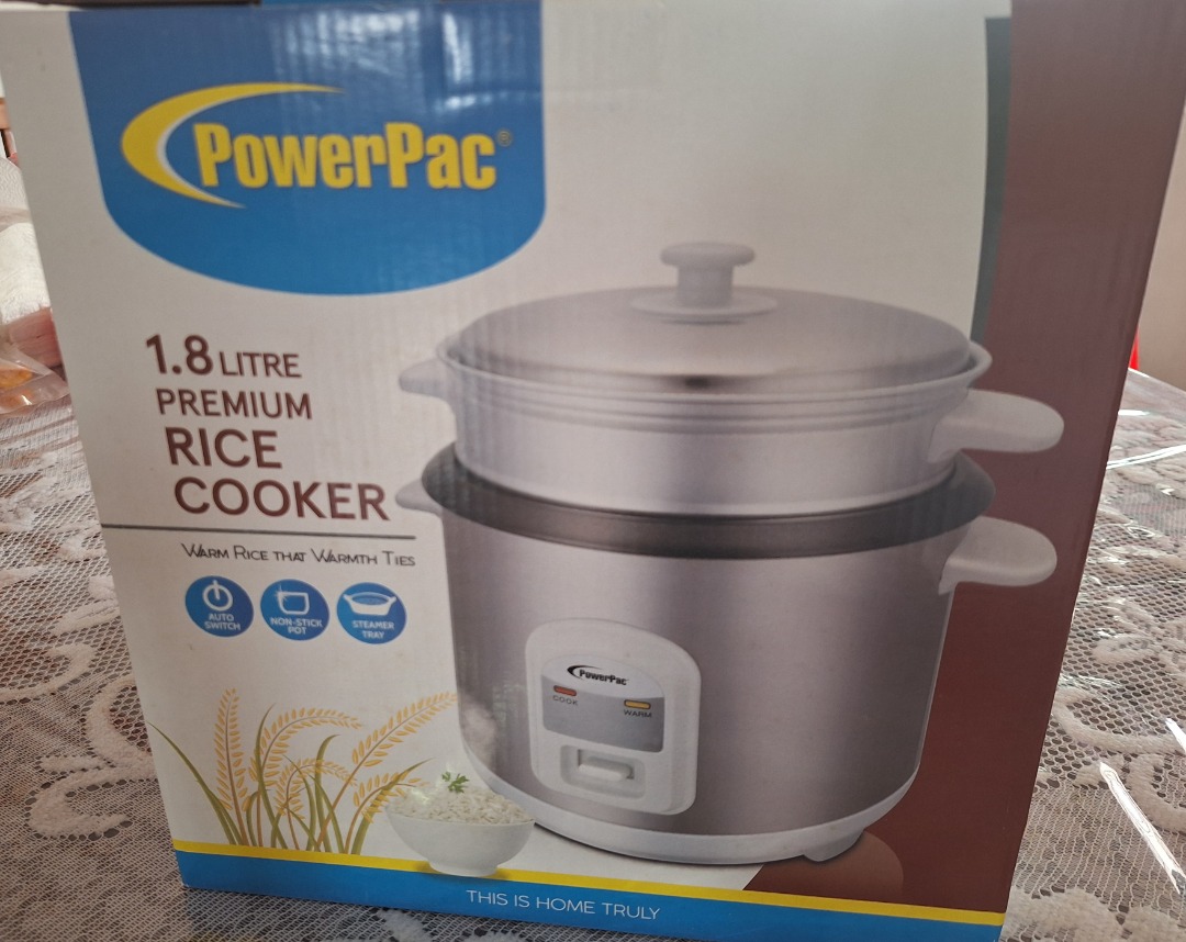 Powerpac 1.8L Rice Cooker, TV & Home Appliances, Kitchen Appliances ...