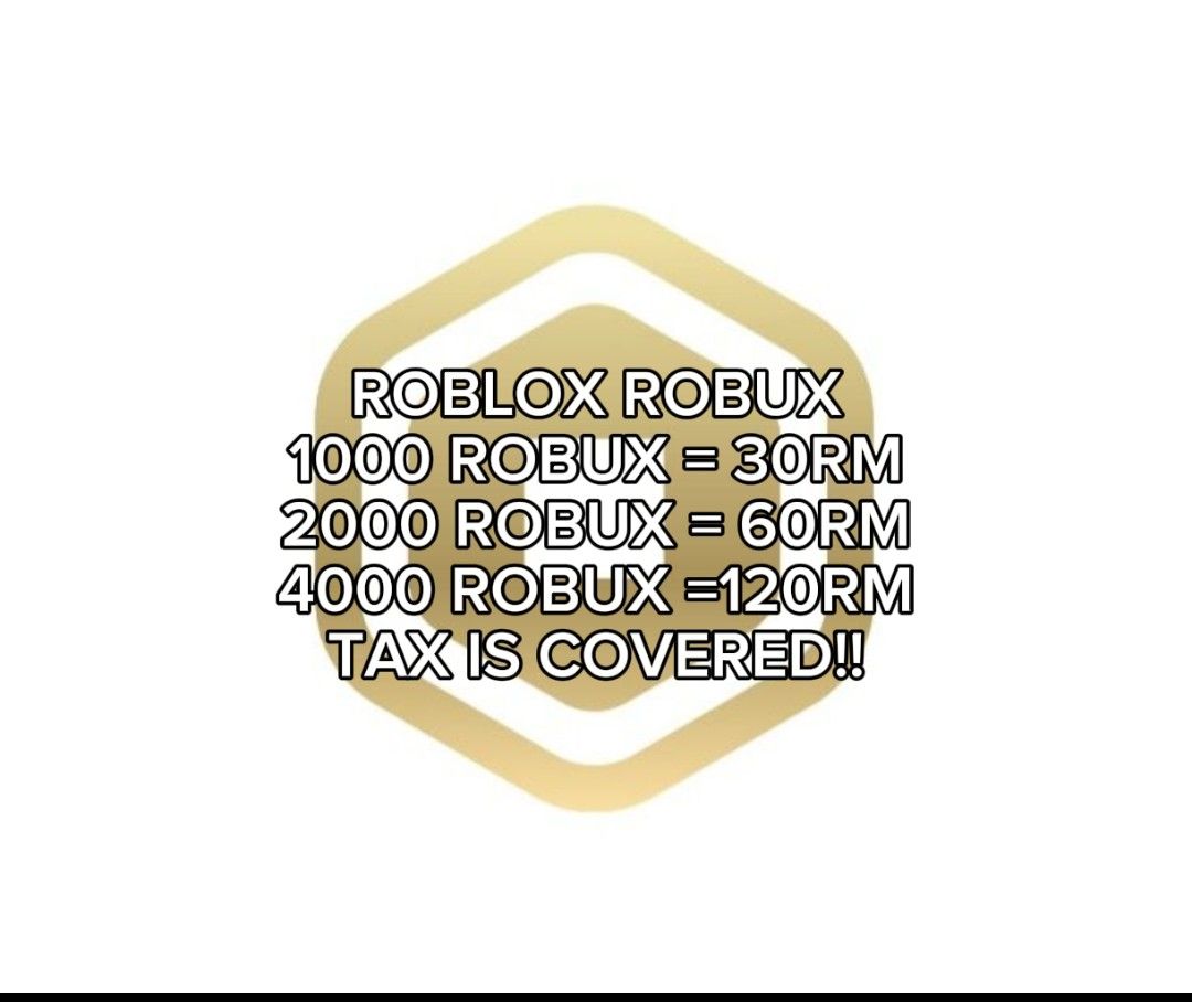ROBLOX ROBUX CHEAP! TAX COVERED, Video Gaming, Gaming Accessories, In ...