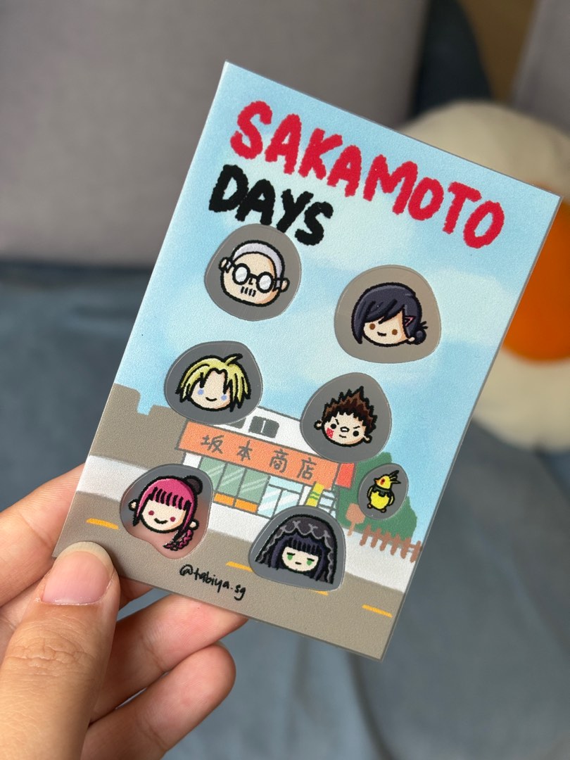 Sakamoto Days Mini Sticker Sheet, Hobbies & Toys, Stationery & Craft ...