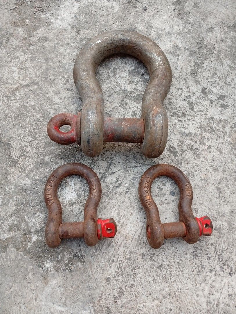 shackle atau segel omega Crosby dan WL ukuran kecil adan besar, Antik ...