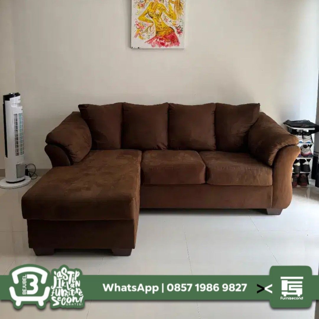 SOFA INFORMA ASHLEY DARCY L SHAPE, Perabotan Rumah di Carousell