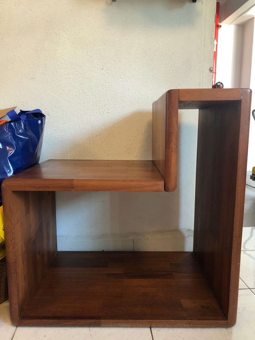 Solid teak wood Shelf Unit, Furniture & Home Living, Furniture, Shelves ...