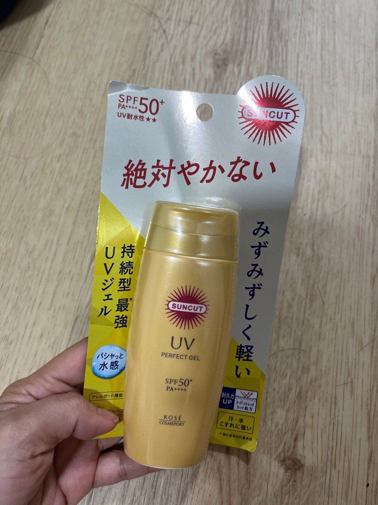 Sunscreen Kose UV protect gel SPF50, Beauty & Personal Care, Face, Face ...