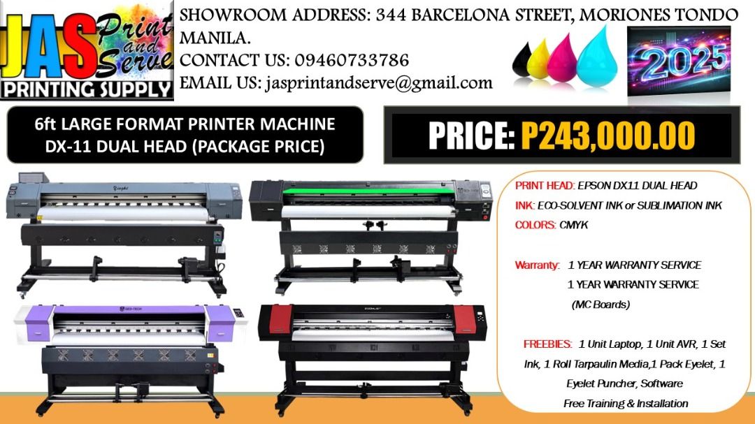 Tarp Tarp Business! Eco-Solvent Printer Machine Epson DX-11 Dual Head ...