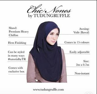 Tudung ruffle, Women's Fashion, Muslimah Fashion, Hijabs on Carousell