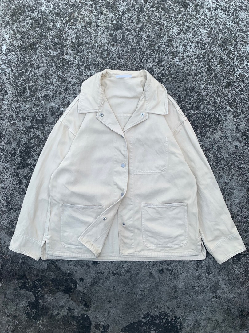 Uniqlo Utility Work Jacket, Men's Fashion, Coats, Jackets and Outerwear ...