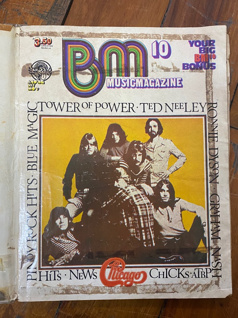 Vintage Tagalog Philippines Music Magazine BM10 1974 - Chicago / Pinoy ...