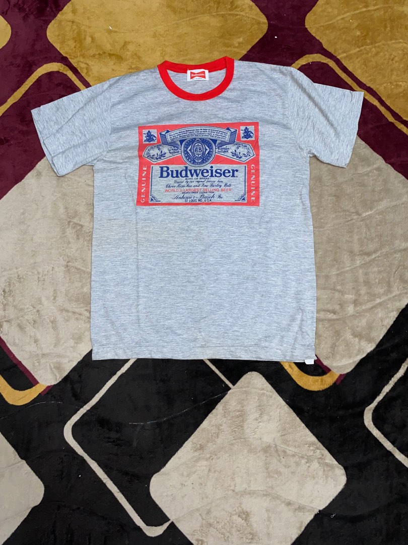 vintage tee budweiser 90s by official tag, Fesyen Pria, Pakaian , Baju ...