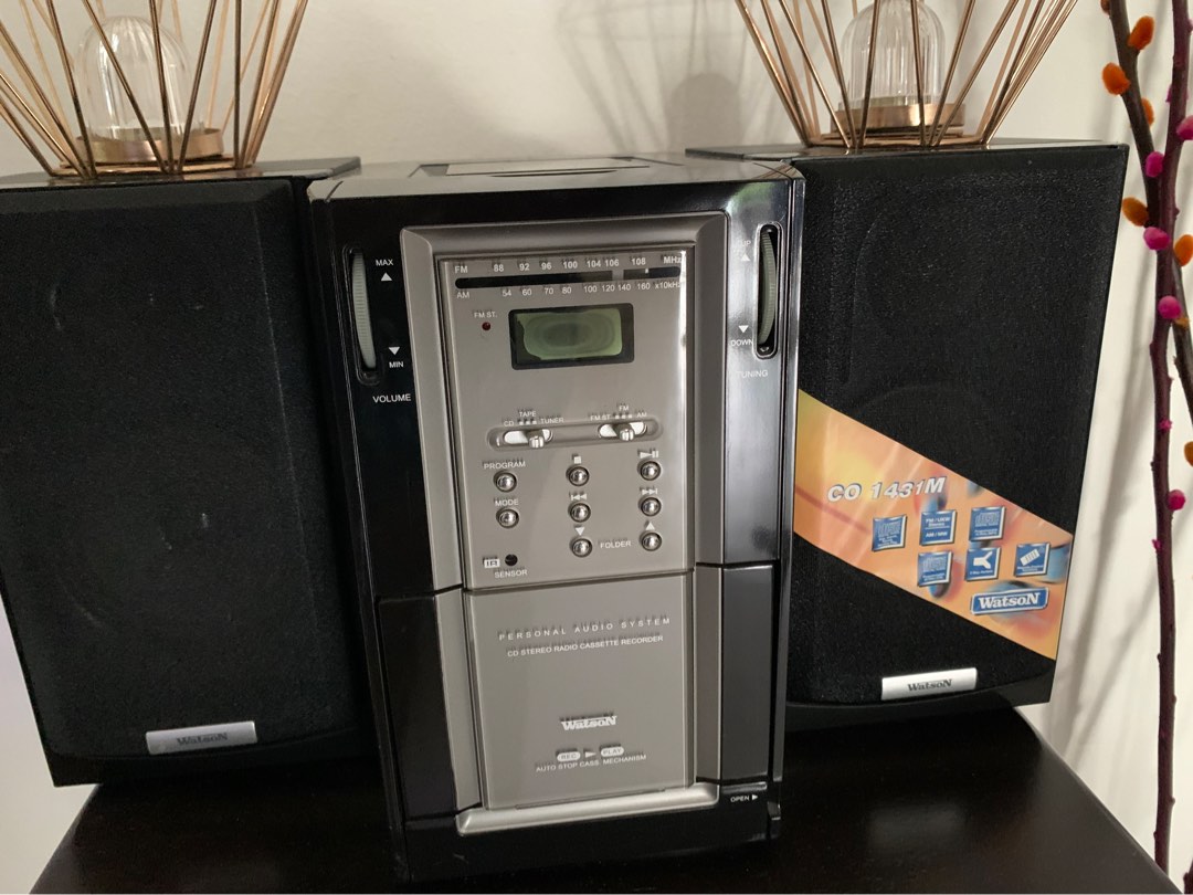 Watson PERSONAL AUD SYSTEM CD STEREO RADIO CASSETTE RECORDER, Audio ...