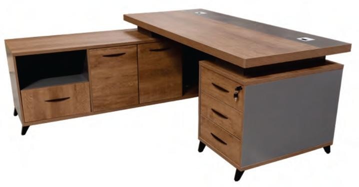 wooden L-Shape table, Furniture & Home Living, Office Furniture ...