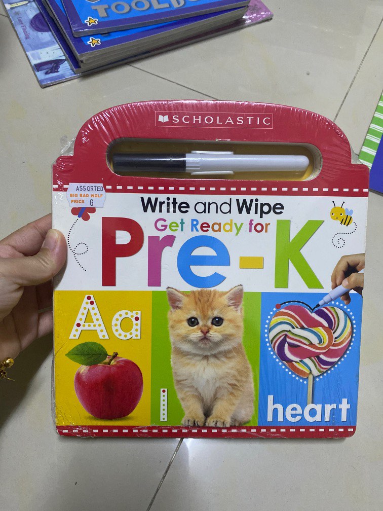 Wipe Clean Write and Wipe Get Ready for Pre-K Book, Hobbies & Toys ...