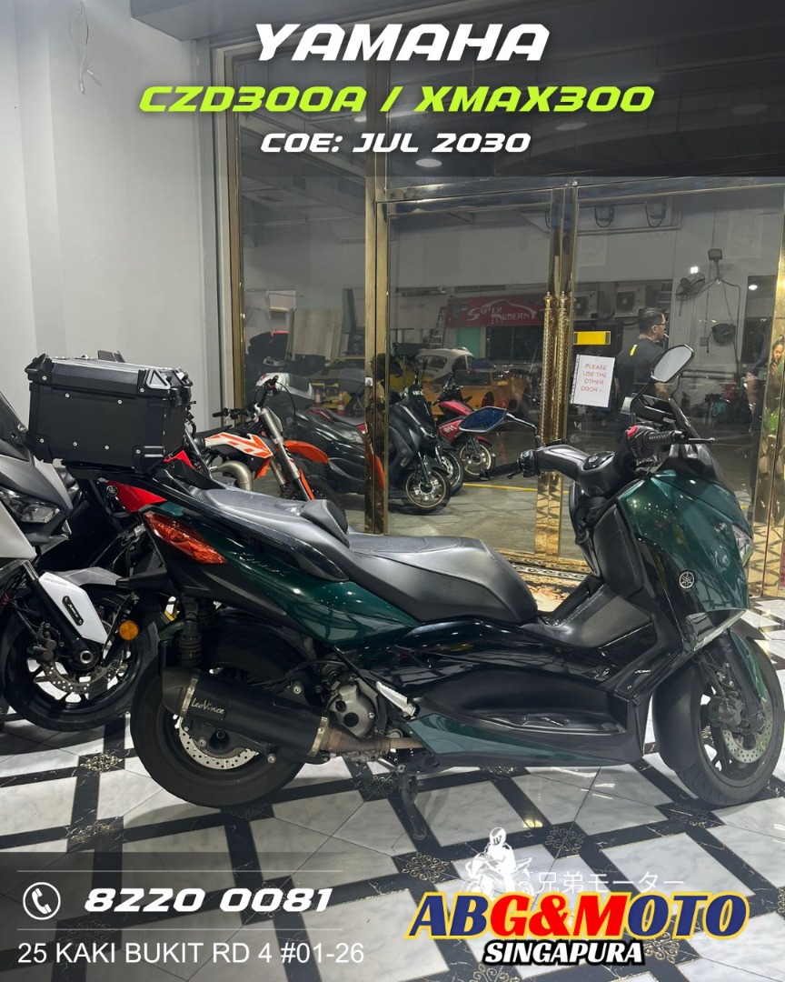 YAMAHA XMAX 300 (CZD300A) COE till JULY 2030, Motorcycles, Motorcycles ...