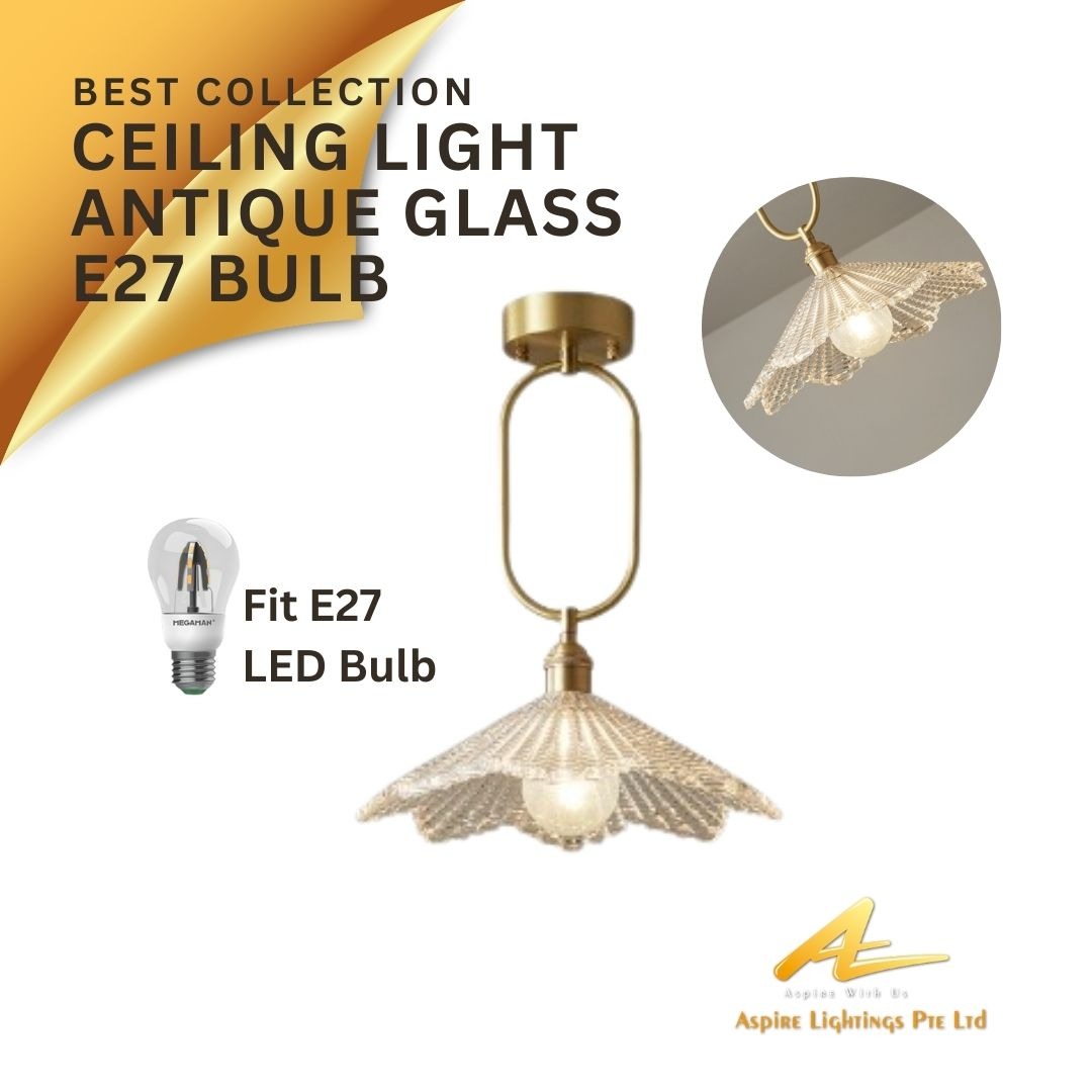 [ LIMITED TIME OFFER ] Ceiling Pendant Light Classical Design Glass ...