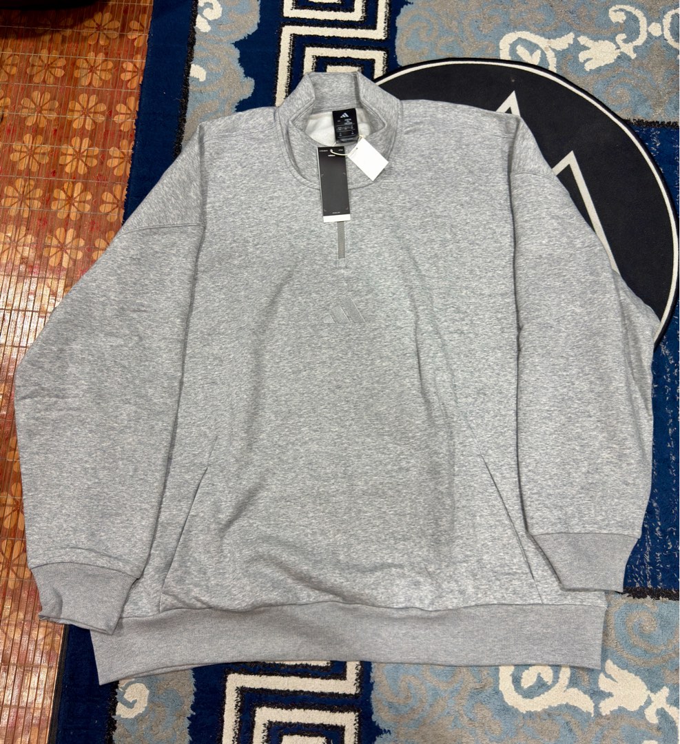 Adidas Fleece Halfzipper Pocket, Men's Fashion, Tops & Sets, Hoodies on Carousell