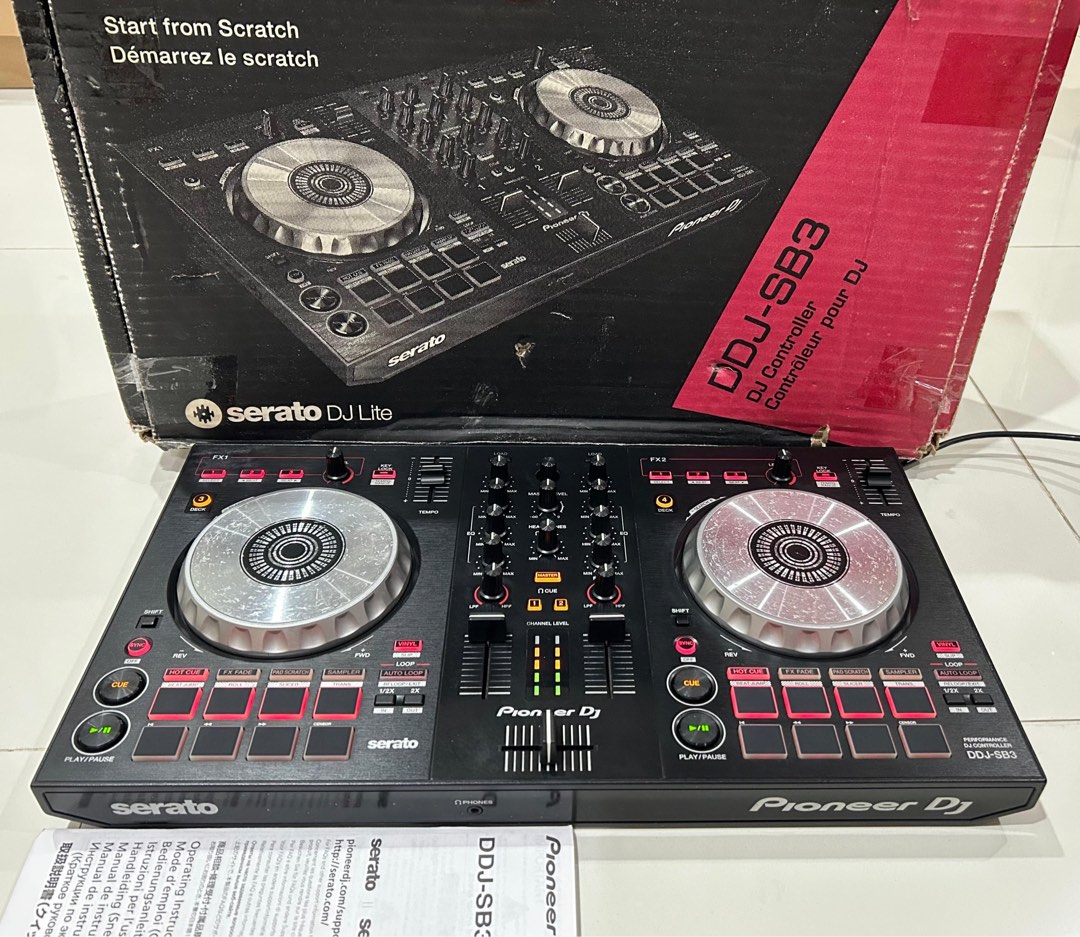 Alat DJ Pioneer DDJ SB3 Fullset Box & Manual Book Controller DJ SB 3 Serato Limited Like DDJ 400 ...