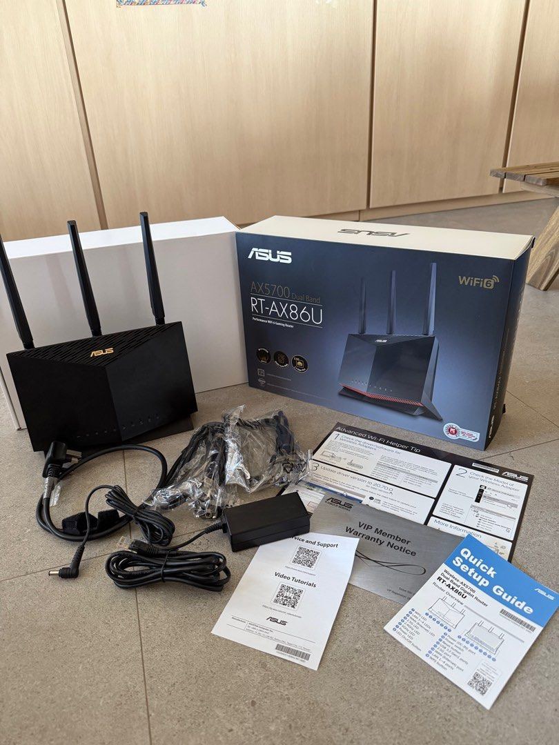 Asus RT-AX86 RT-AX86U Gaming Router Wifi 6 AX5700 Dual Band, Computers ...