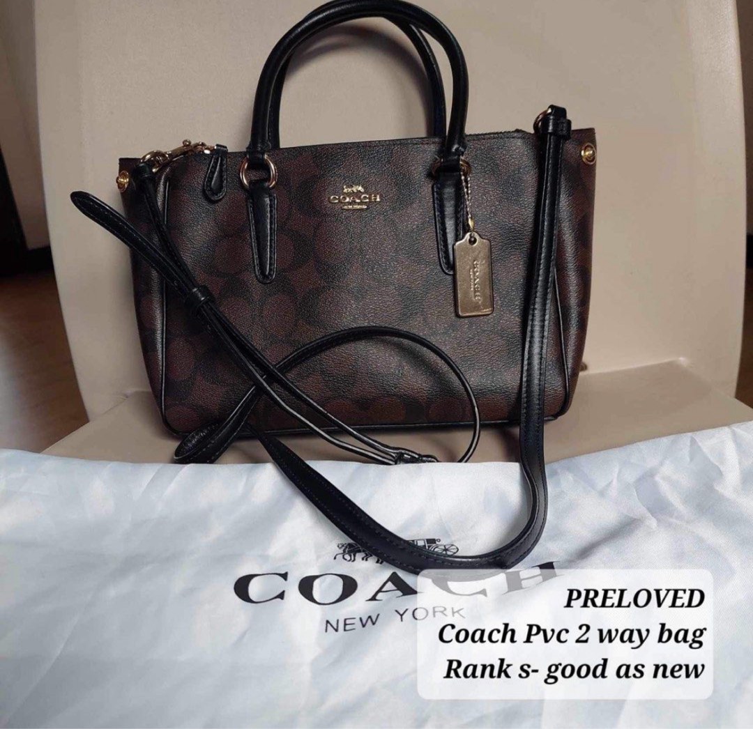 AUTHENTIC COACH PVC 2WAY, Luxury, Bags & Wallets on Carousell