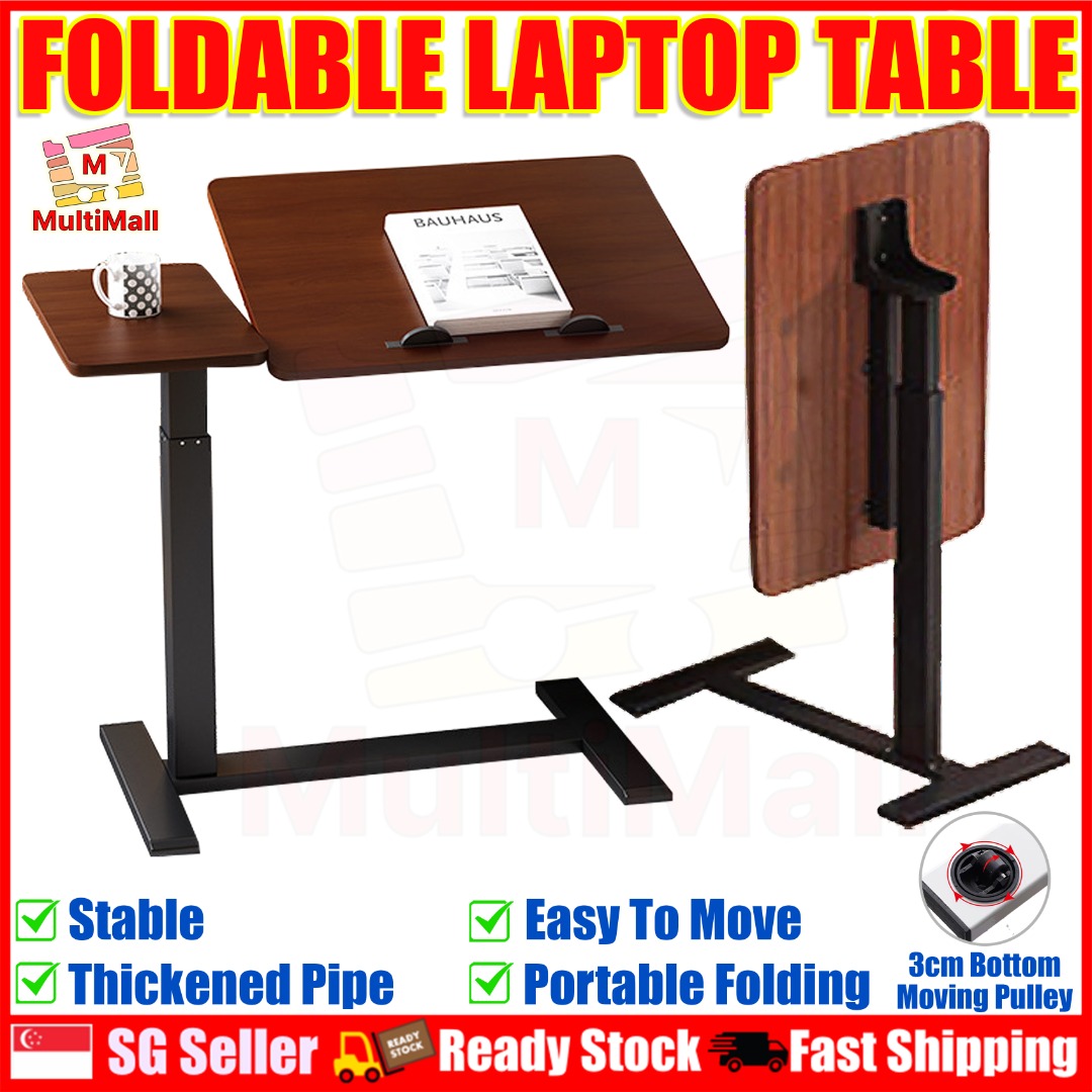 BedSide Mobile Table / Standing Computer Table / Desk / Coffee Table ...