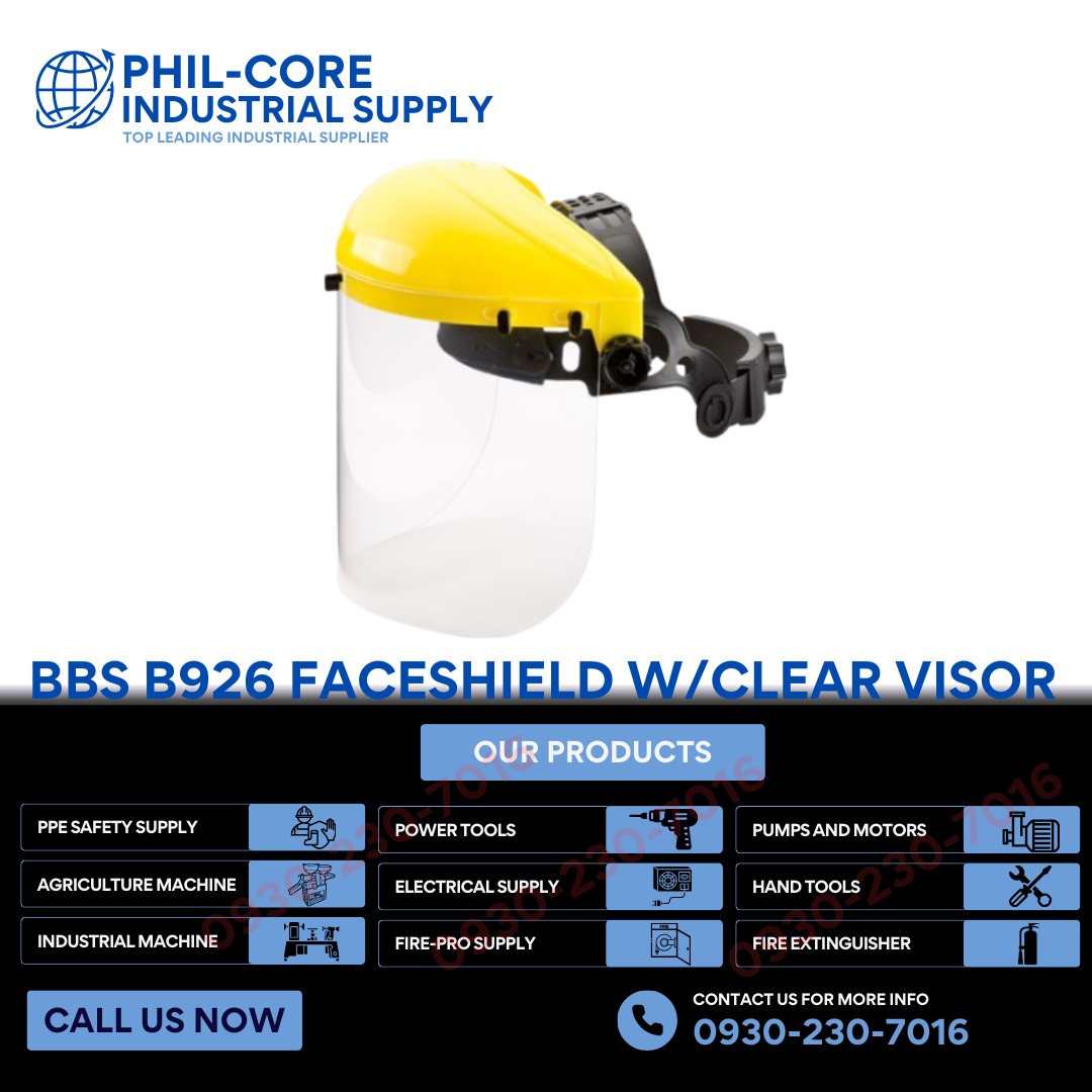 Blue Eagle A2 Bracket / Visor Holder Abs Plastic, Clear face shield, Transparent faceguard ...