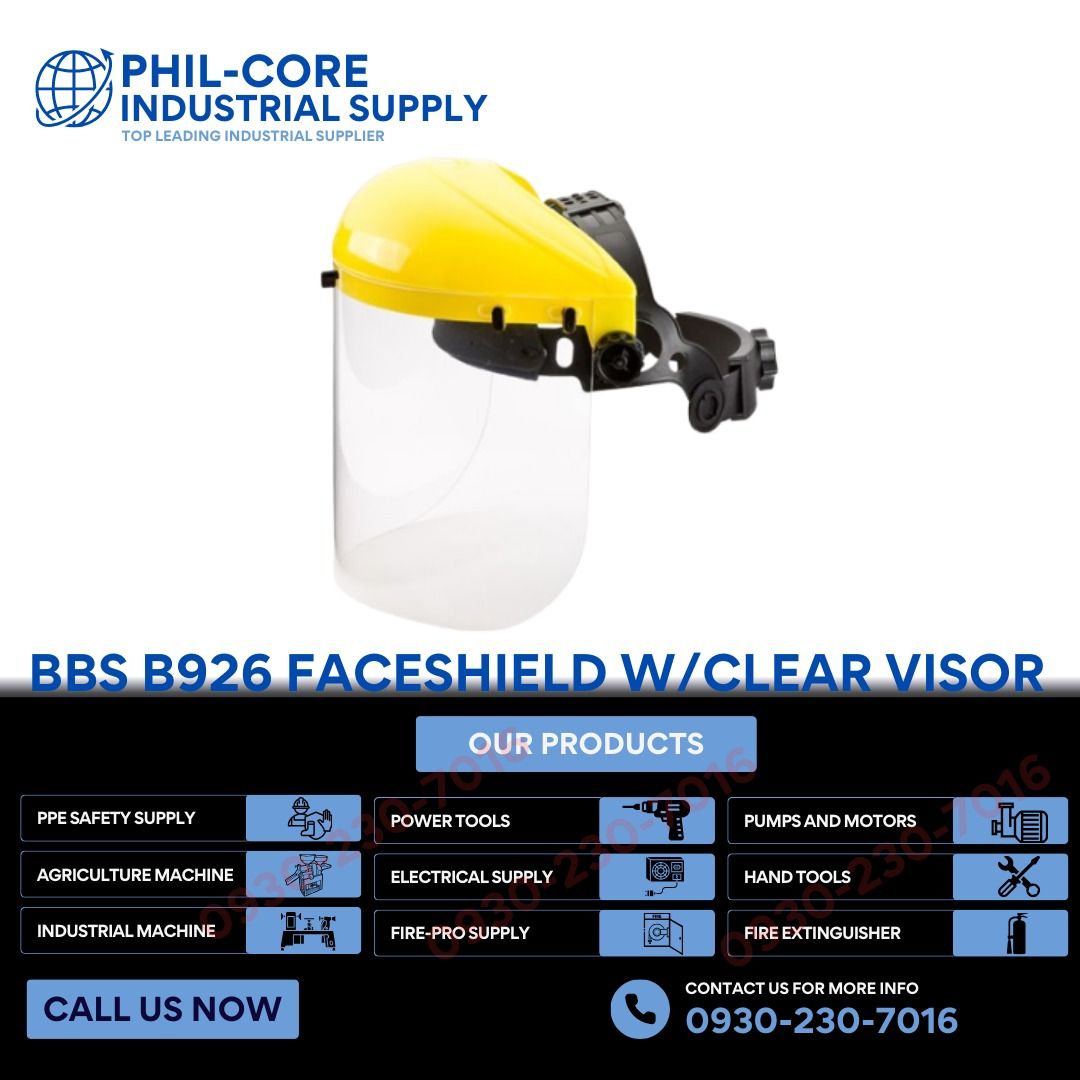 Blue Eagle A2 Bracket / Visor Holder Abs Plastic, Clear face shield ...