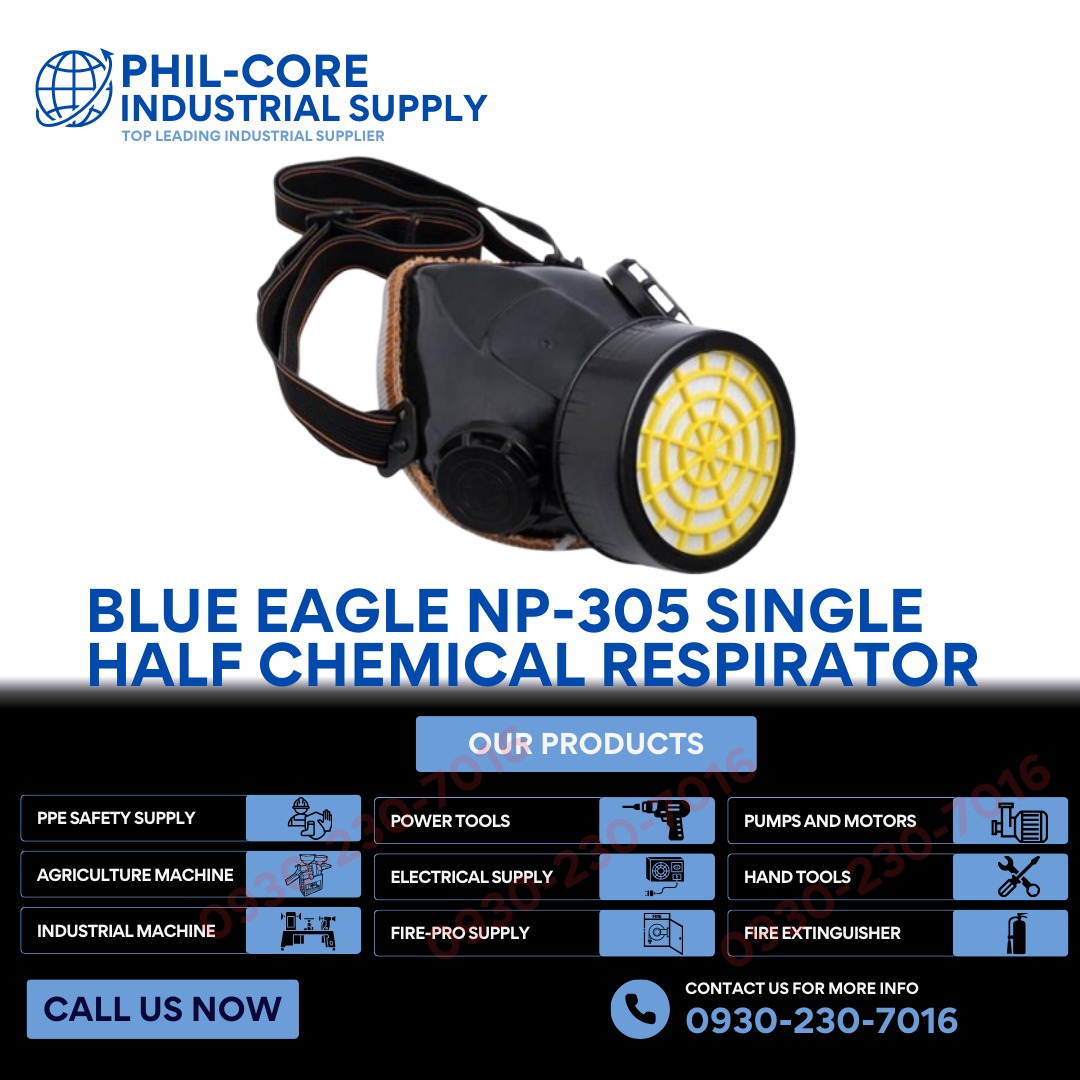 Blue Eagle Np-306 Double Half Chemical Respirator, Full-face respirator ...