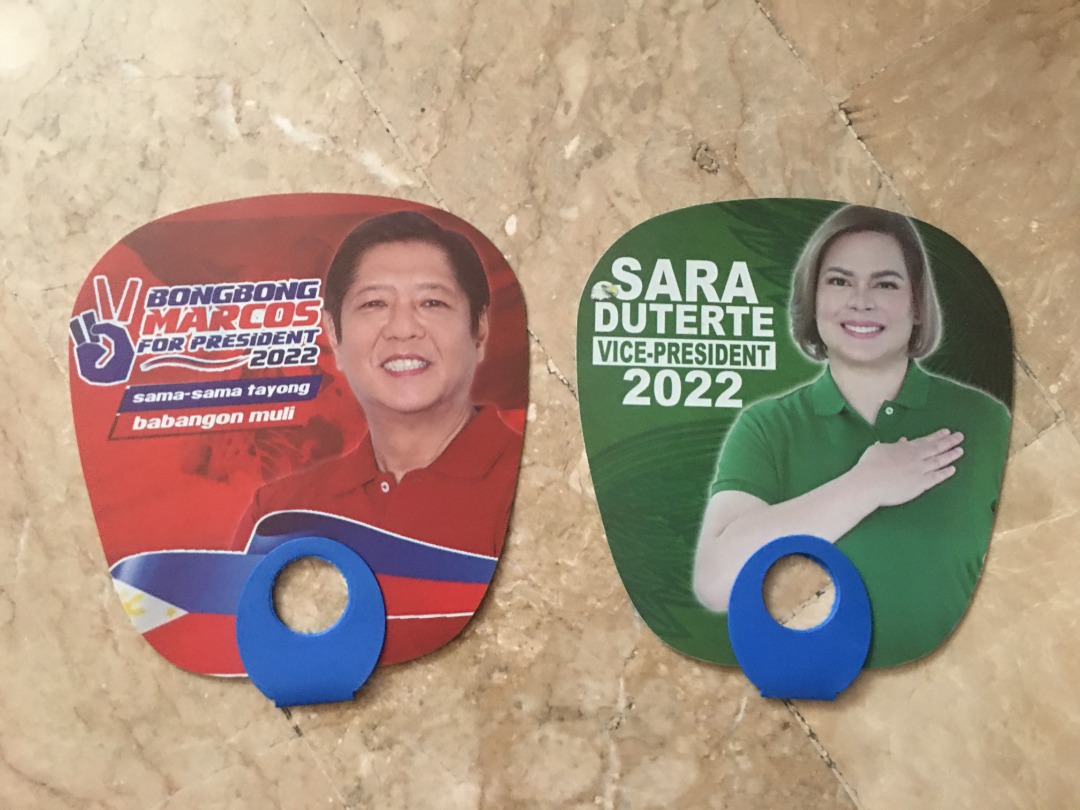 Bongbong Marcos BBM Sara Duterte Fan Back-to-Back 2022 Election ...