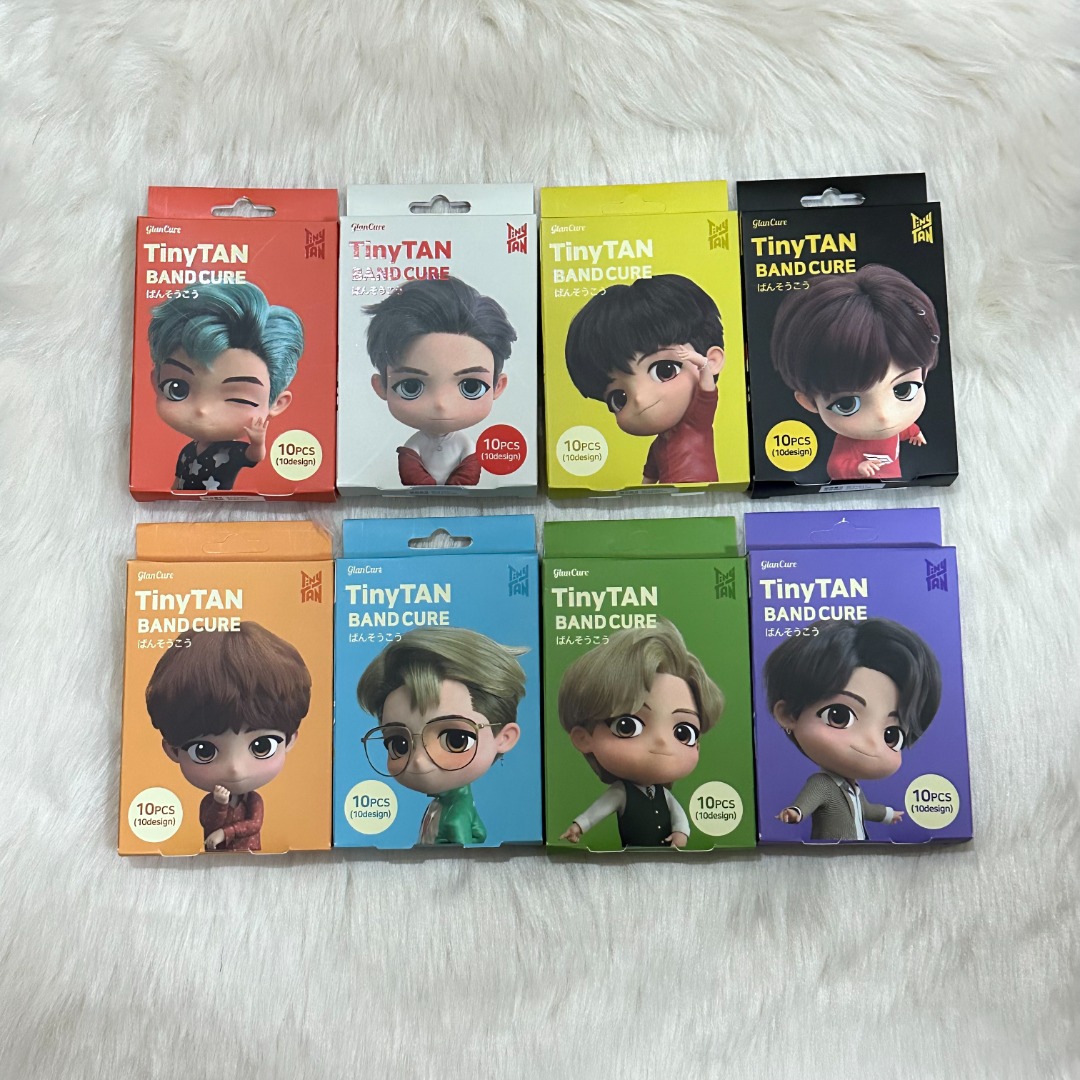 BTS Official TinyTAN Bandage 10 pieces Dynamite & Mic Drop Version [Sealed], Hobbies & Toys ...