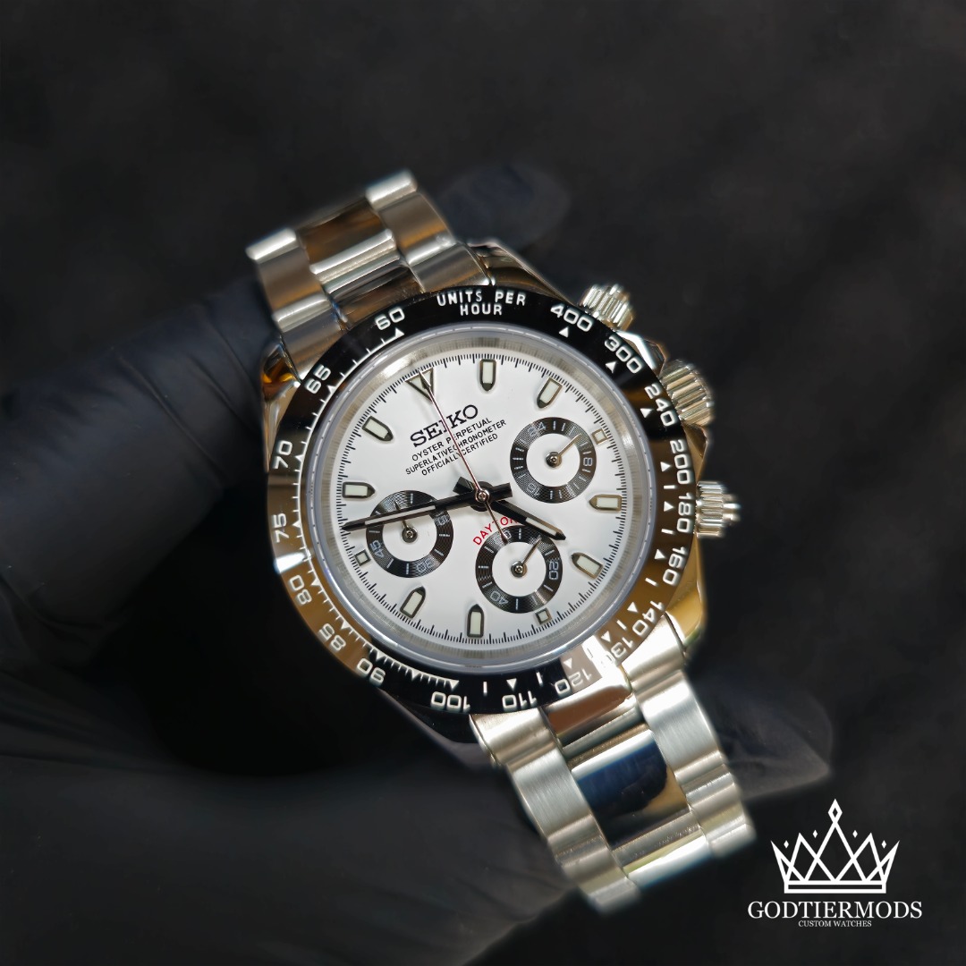 [BUILD] Seiko Mod Panda Daytona | VK63 Movement, Men's Fashion, Watches ...