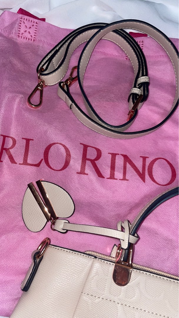 Carlo Rino First Love Monogrammed Top Handle, Women's Fashion, Bags & Wallets, Shoulder Bags on ...