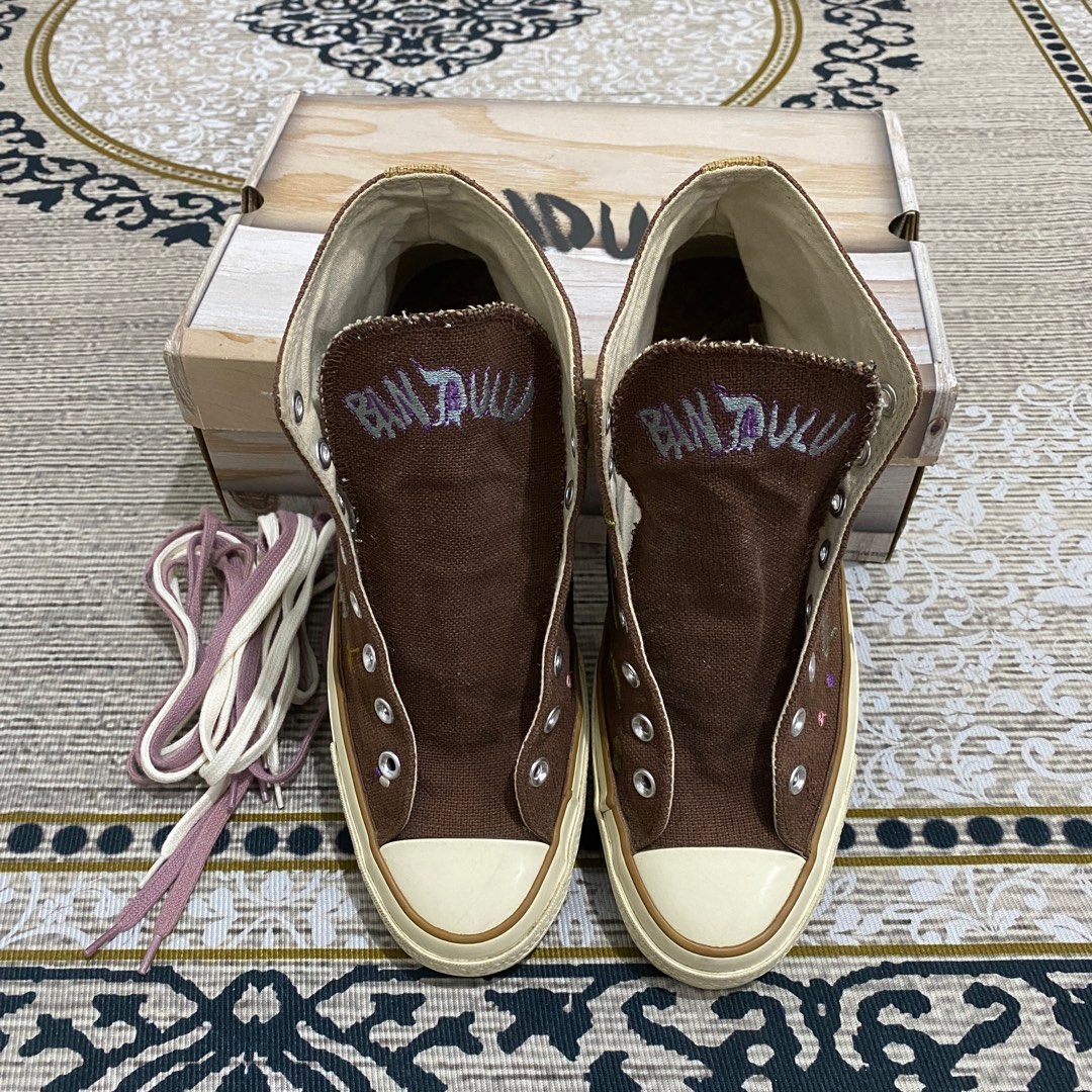 Converse x Bandulu Chuck 70 High Top - Cappuccino Base/White, Fesyen ...
