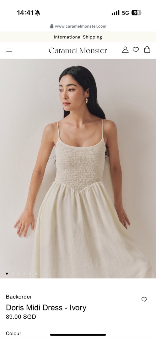 Doris Midi Dress - Ivory, Women's Fashion, Dresses & Sets, Dresses on ...