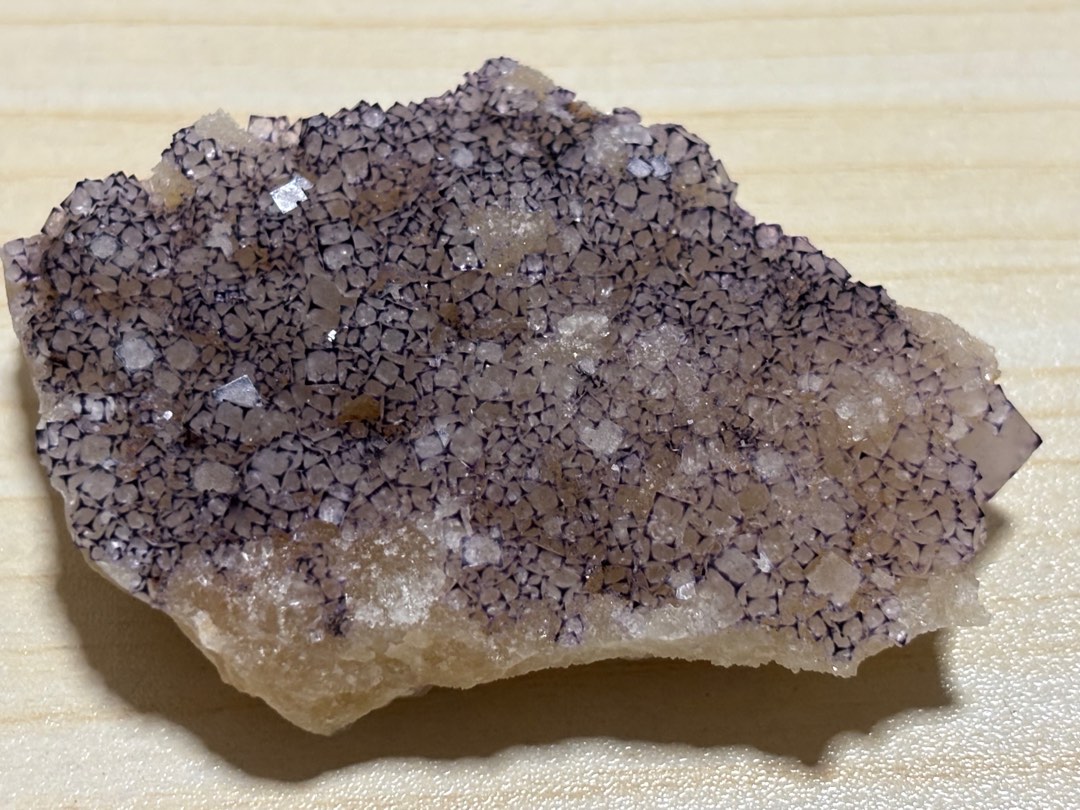 Double sided Purple outline edge Cubic Fluorite Specimen, Hobbies ...