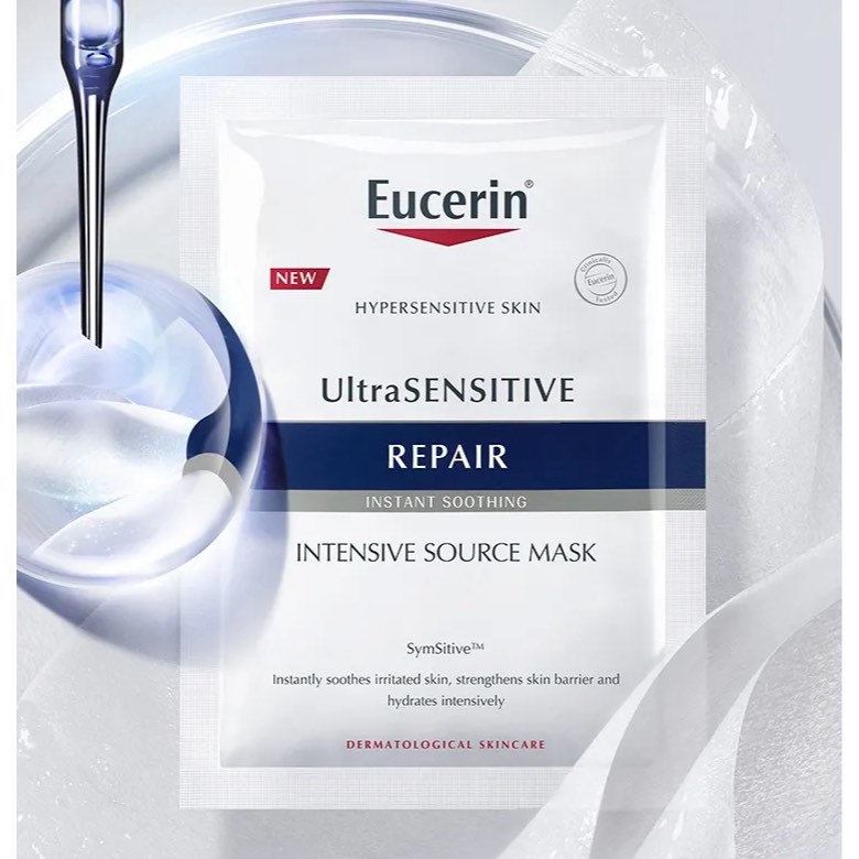 EUCERIN UltraSENSITIVE Repair Intensive Source Mask 1pc, Beauty ...