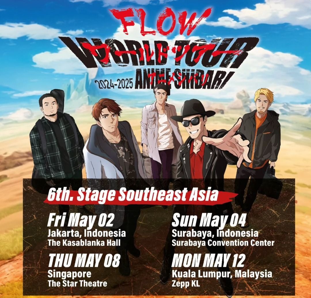 FLOW World Tour concert Singapore CAT 1 (2 tickets), Tickets & Vouchers ...