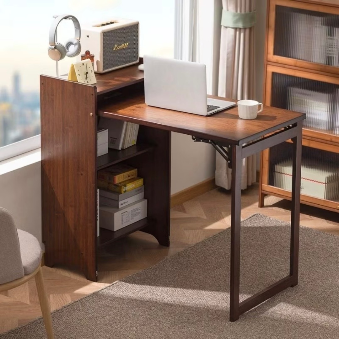Foldable Space Saving Study Desk | Wooden Fold Out Writing Desk ...