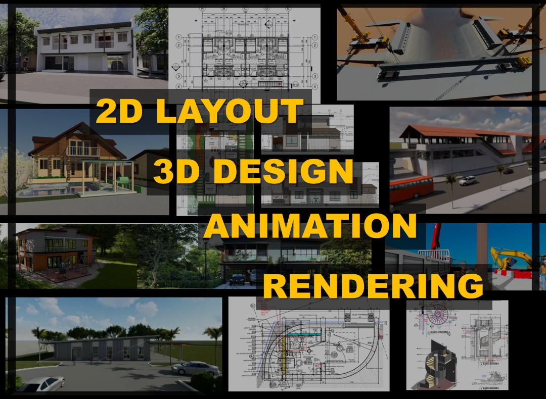 Freelance BIM autoCAD-Revit 2D / 3D Layout Floor Plan, Shopdrawing, 3D ...