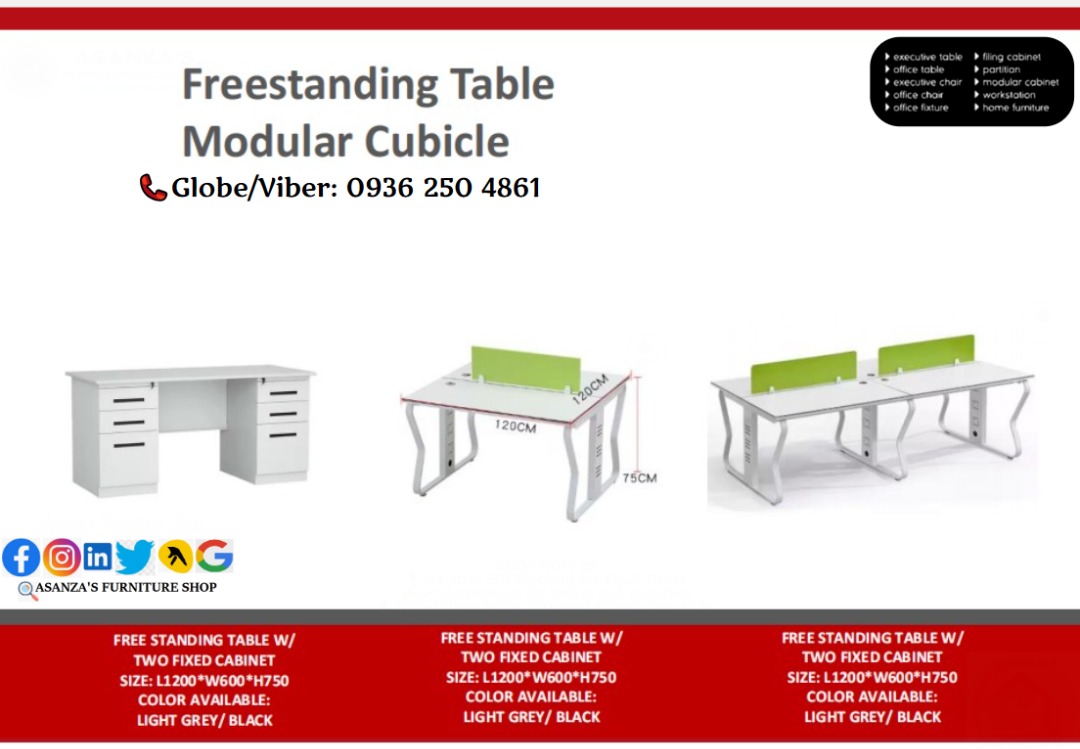 Freestanding Table Modular Cubicle | FACTORY PRICE, Furniture & Home ...