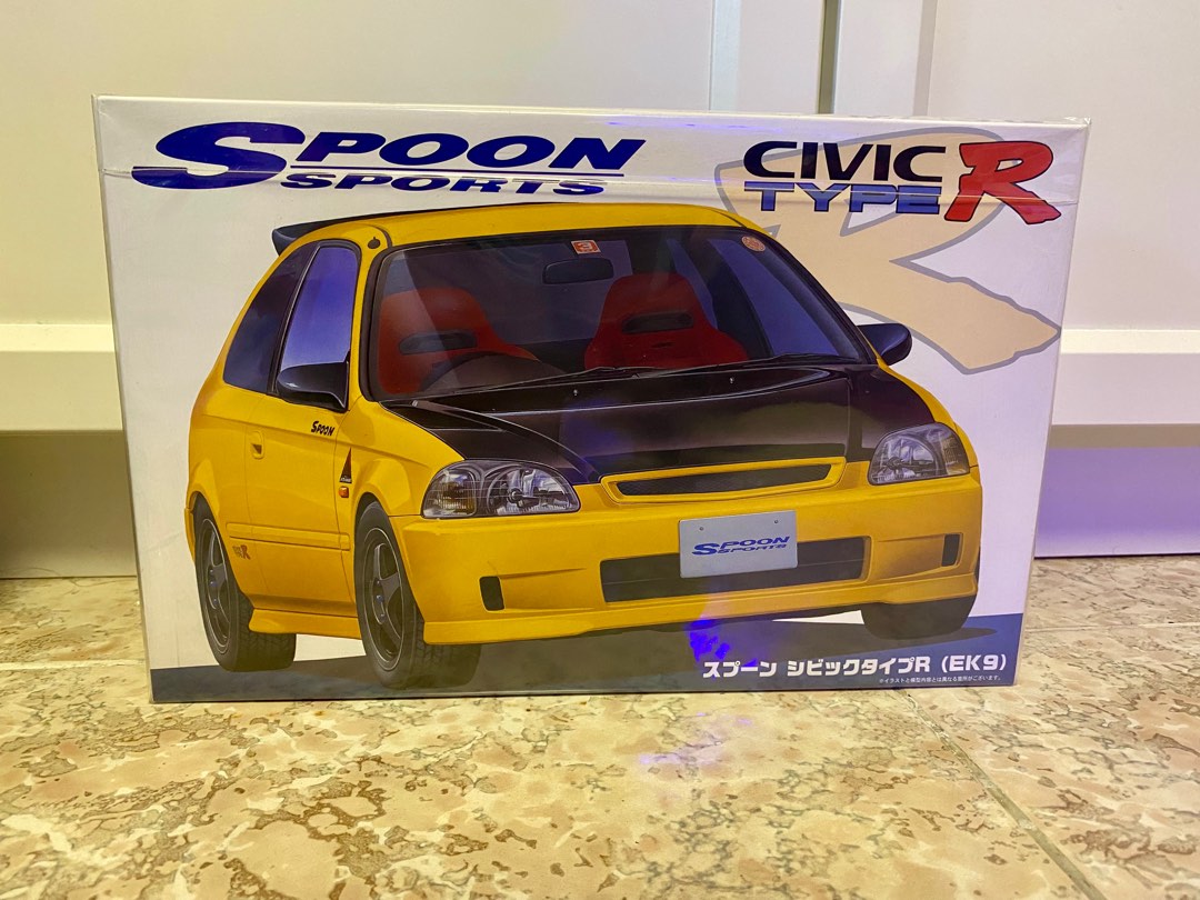 Fujimi Spoon Sports CIVIC Type-R (EK9) 1/24, 興趣及遊戲, 玩具 & 遊戲類 - Carousell